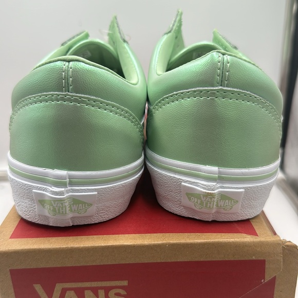 Vans | Shoes | Nib Metallic Silverish Green Vans Lace Up Sneaker With ...